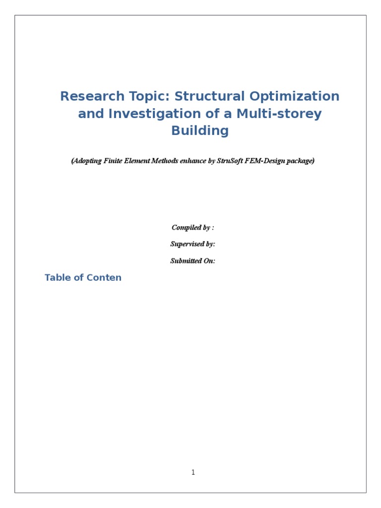 Sample of Structural Analysis Proposal With Strusoft | PDF | Structural ...