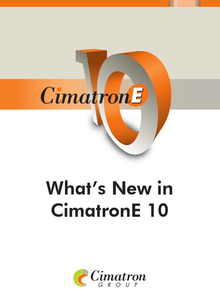 WhatsNew CimatronE 10 | PDF | Technical Drawing | Computer Aided Design
