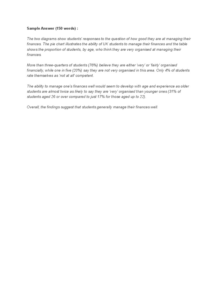 Sample Answer (150 Words) | PDF | International English Language ...