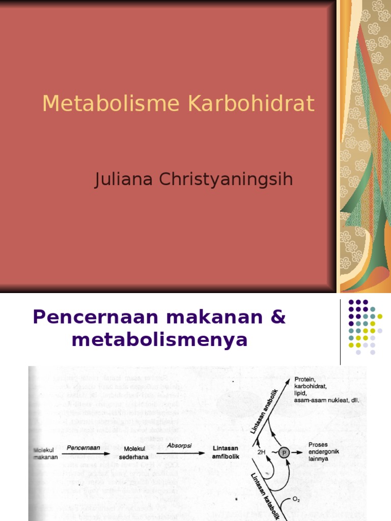 Metabolisme Karbohidrat: Juliana Christyaningsih | PDF | Glycolysis ...