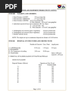 Productivity Rate Labor Chart | PDF | Masonry | Concrete