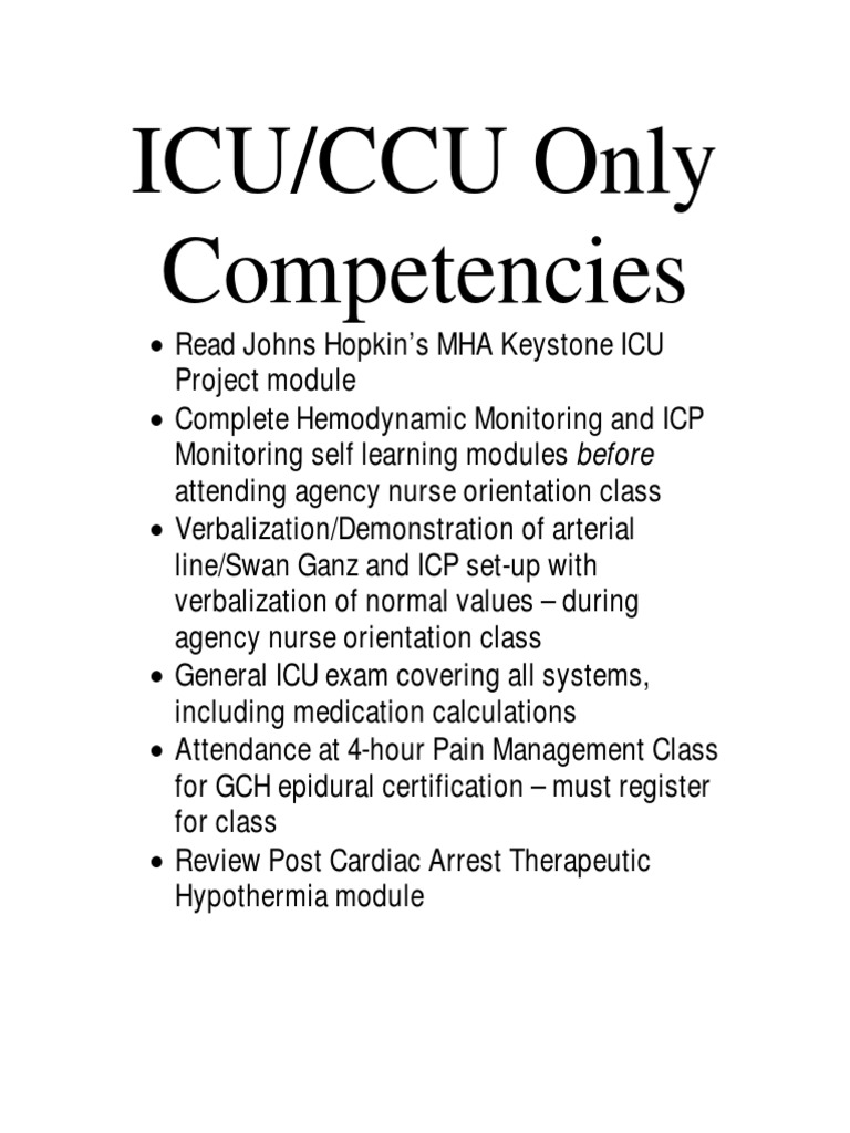 ICU Orientation Manual | PDF | Sepsis | Diabetes Management