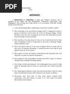 Affidavit of Non Filing of Income Tax | Affidavit | Taxes