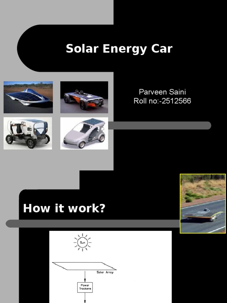 Overview of Solar-Powered Cars | PDF | Science & Mathematics | Computers