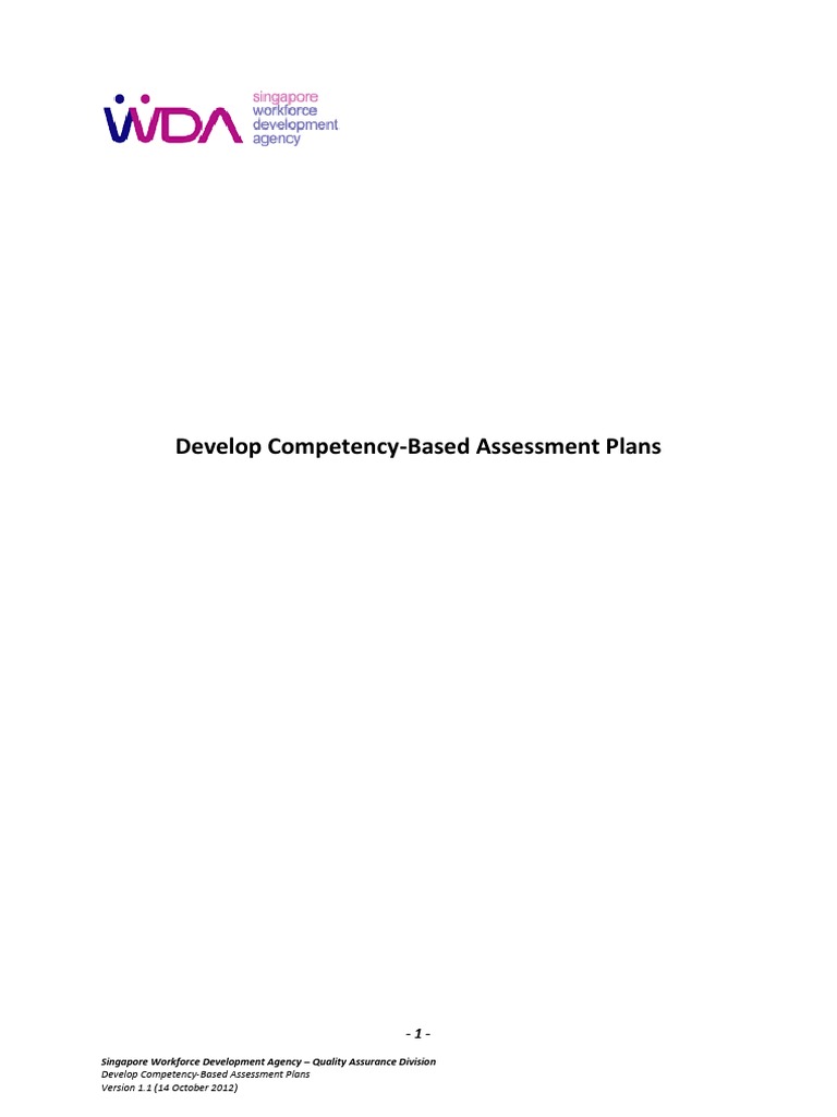 Develop Competency-Based Assessment Plans | PDF | Educational ...