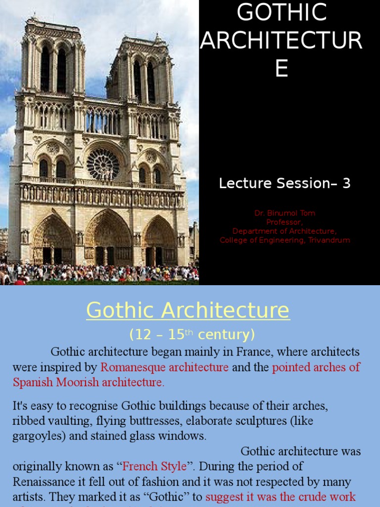 Gothic Architecture Pdf | Gothic Architecture History, Characteristics ...