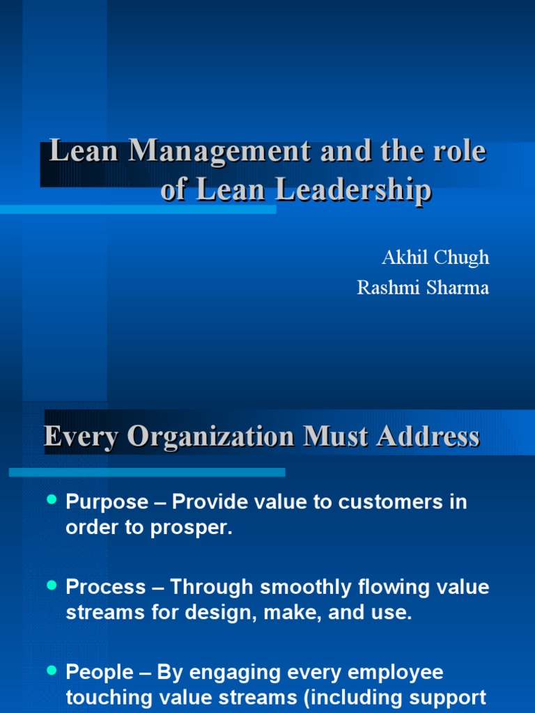 Lean Leadership | PDF | Lean Manufacturing | Leadership