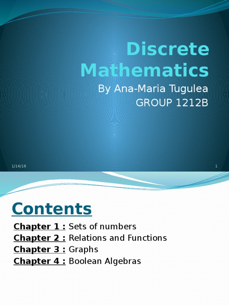 Discrete Mathematics Concepts Explained | PDF | Natural Number | Set ...