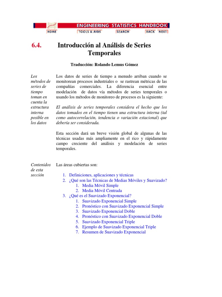 Metodos de Suavizado | PDF | Media móvil | Análisis de regresión