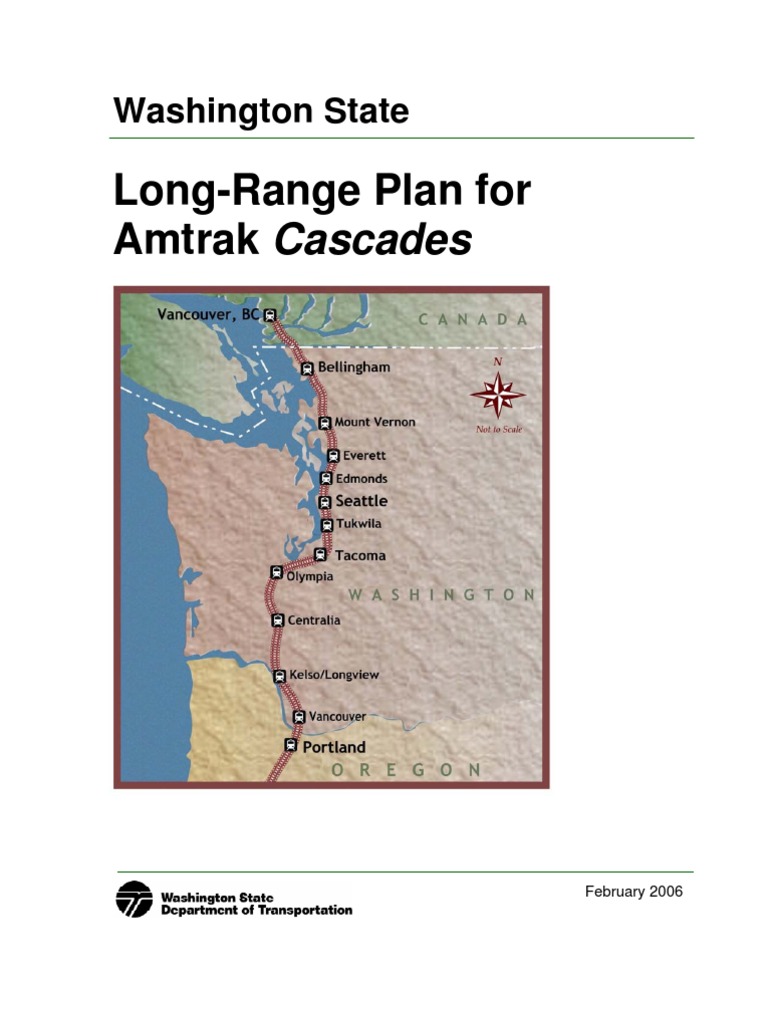 Amtrak Cascades Long Range Plan | PDF | Amtrak | Rail Transport
