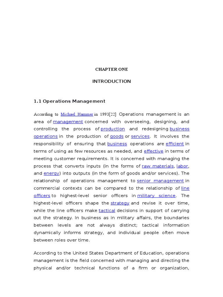 The Impact of Operations Management On Organizational Culture | PDF ...