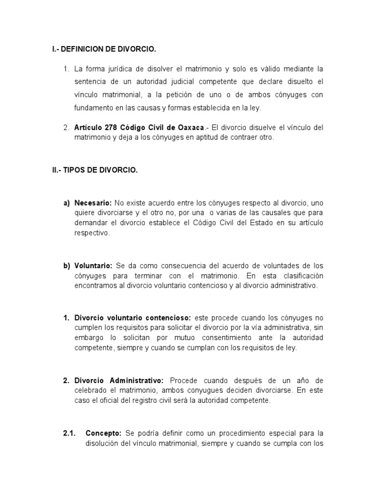 Divorcio Administrativo Divorcio Matrimonio