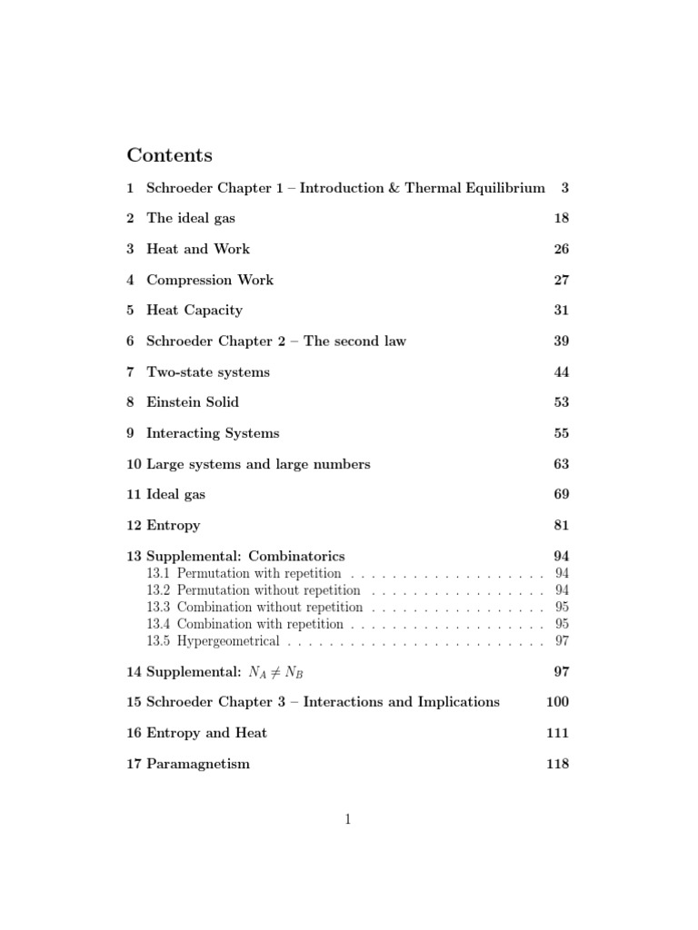 An Introduction To Thermal Physics - 1 | PDF | Temperature | Gases