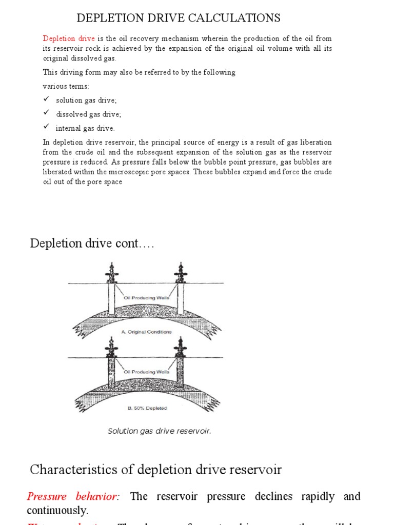 Depletion Drive Reservoir Analysis | PDF | Petroleum Reservoir | Gases