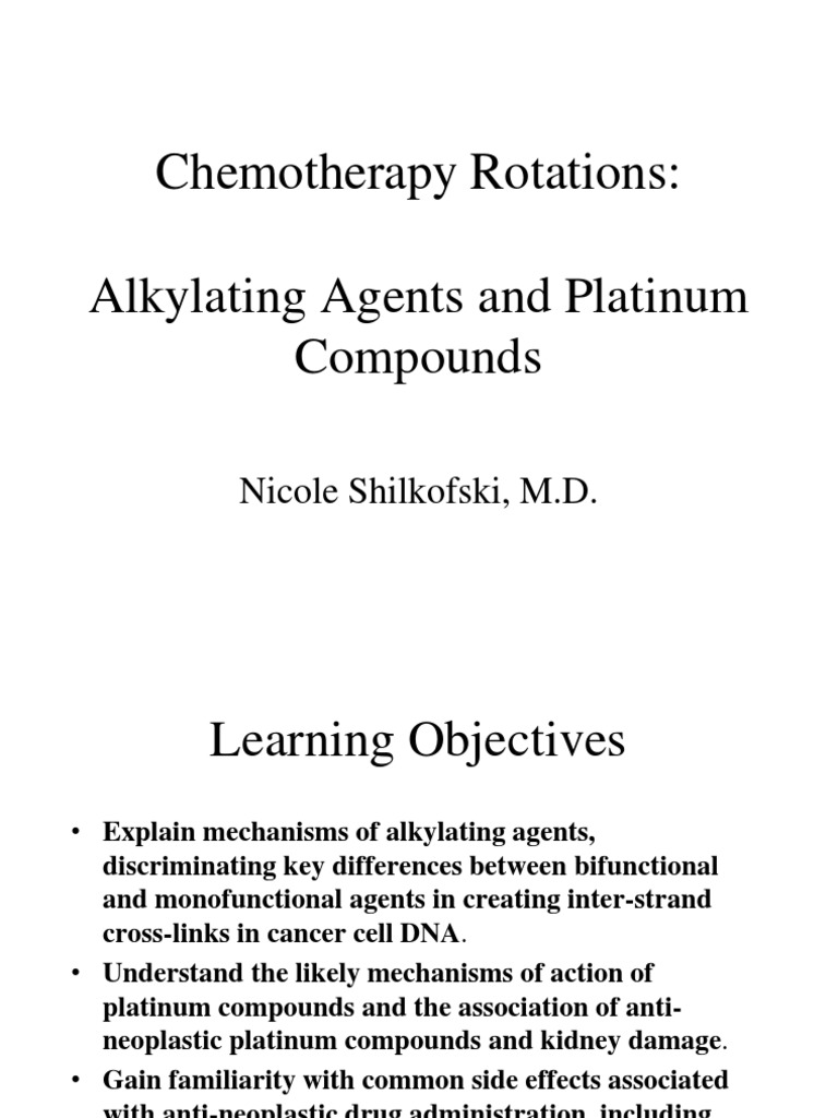 Alkylating Agents in Chemotherapy | PDF | Chemotherapy | Drugs