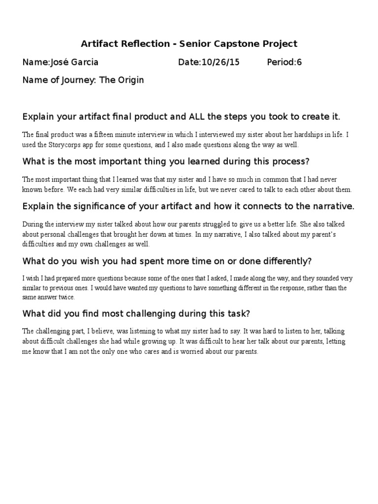Artifact Reflection 2106 | PDF
