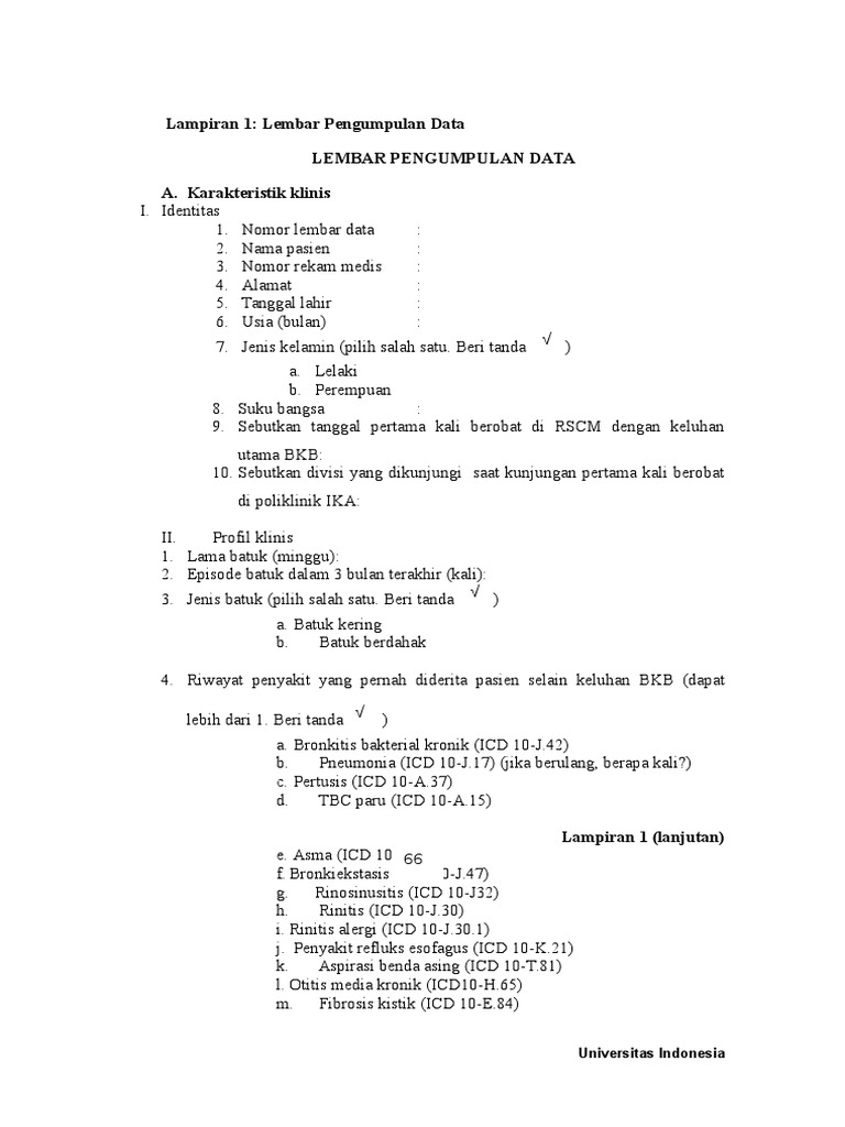 Lampiran-Lembar Pengumpulan Data-Dummy Table | PDF