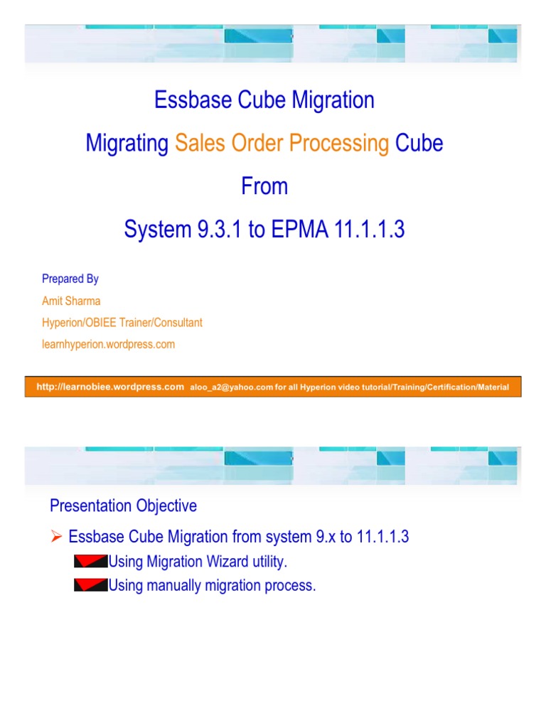 Essbase Migration | PDF | Databases | Computer File