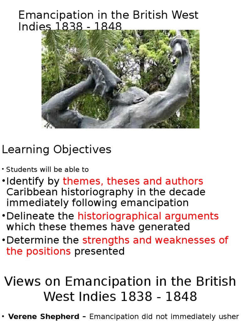 Caribbean Historiography in The Decade After Emancipation | PDF ...