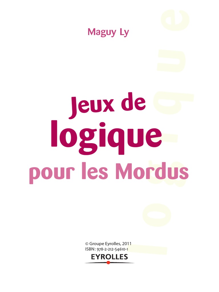 Les Jeux de Logique | PDF | Enseignement des mathématiques | Science