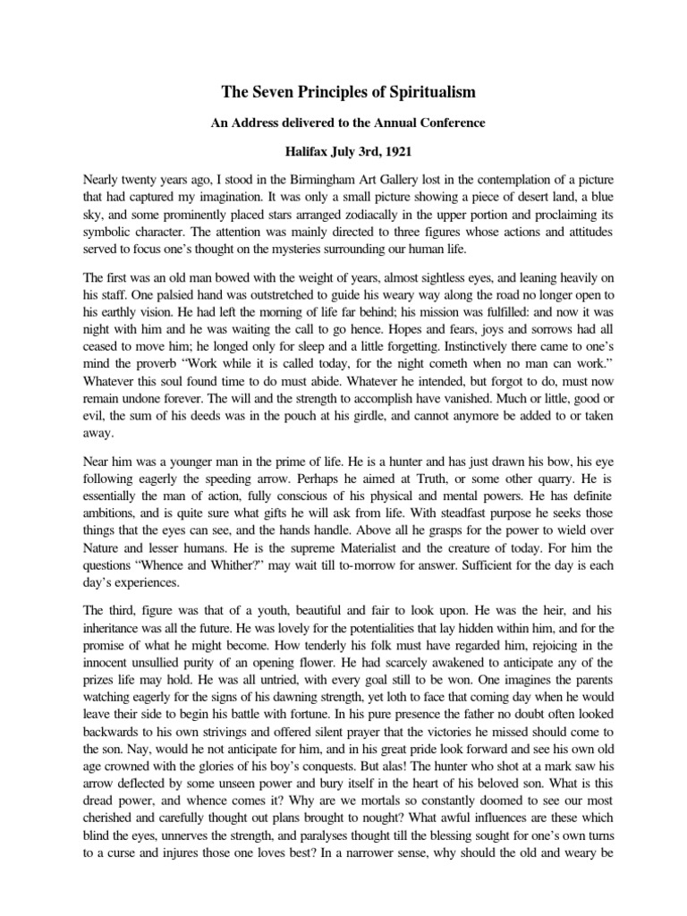 The Seven Principles of Spiritualism - Emma Hardinge | Download Free ...