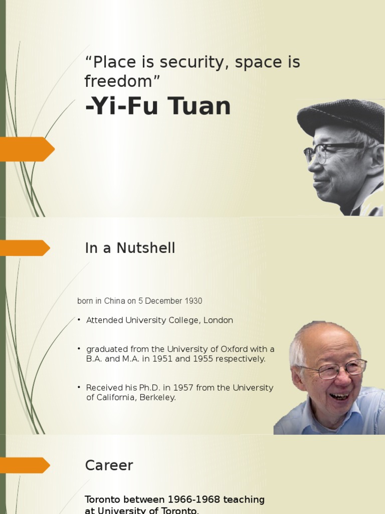 Yi fu Tuan | Academia | Science