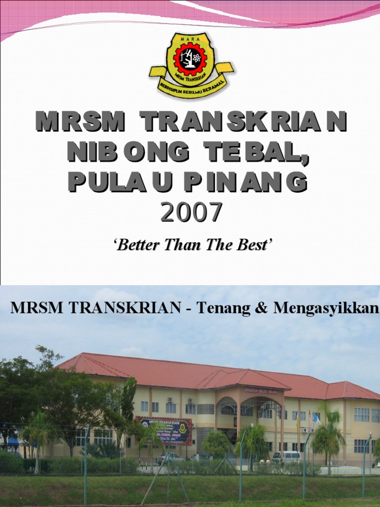 Taklimat MRSM Transkrian | PDF