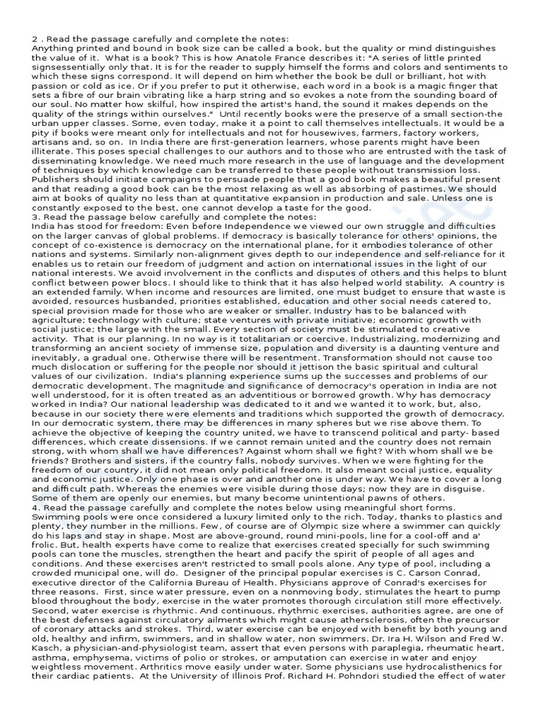 Note Making Exercise | PDF | Democracy | Political Ideologies