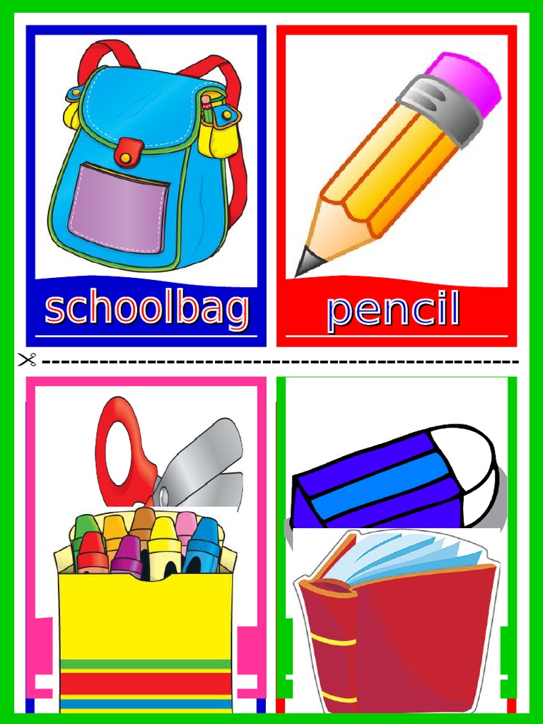 Classroom Objects Flashcards