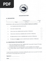 Botswana Distance Table