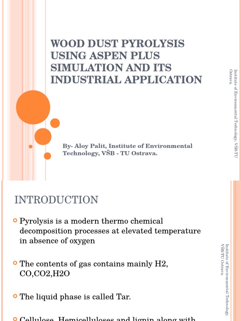 Wood Pyrolysis Using Aspen Plus Simulation and Its Industrial ...