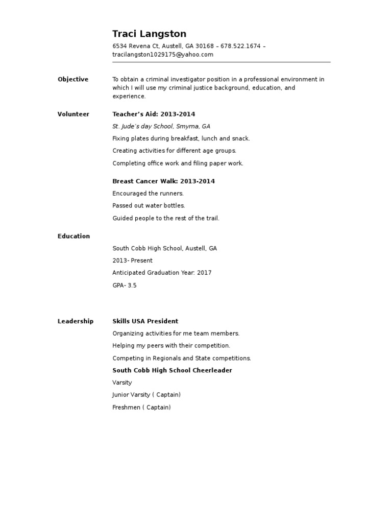 Traci Langston | PDF