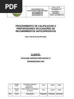 Procedimiento Tecnico de Sand Blast | PDF | Revestimiento | Abrasivo