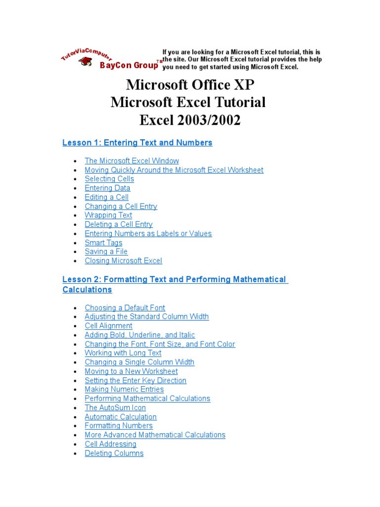Microsoft Excel Notes | Microsoft Excel | Typefaces