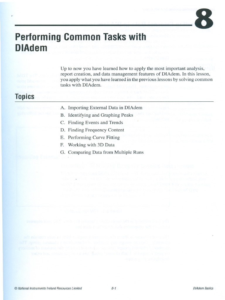 Diadem Training - Lesson 8 | PDF