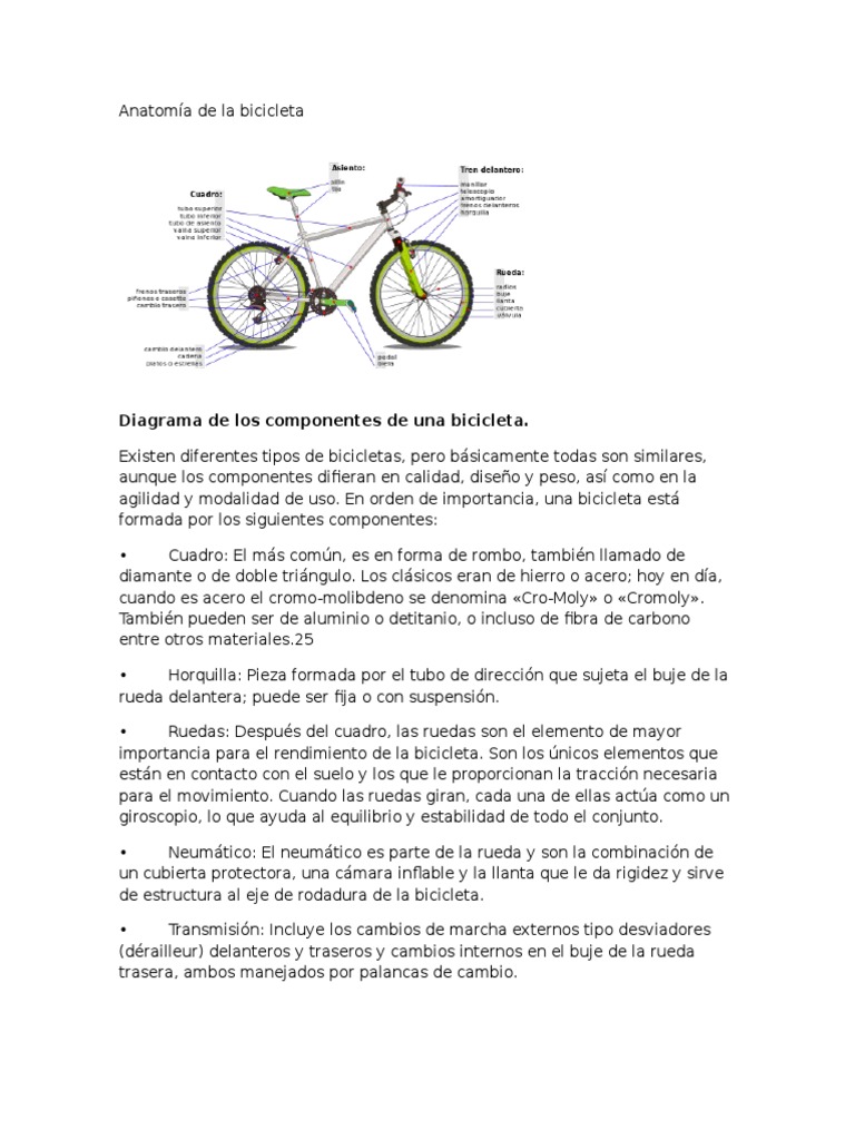 Anatomía de La Bicicleta | PDF | Viaje de aventura | Tecnología de ...