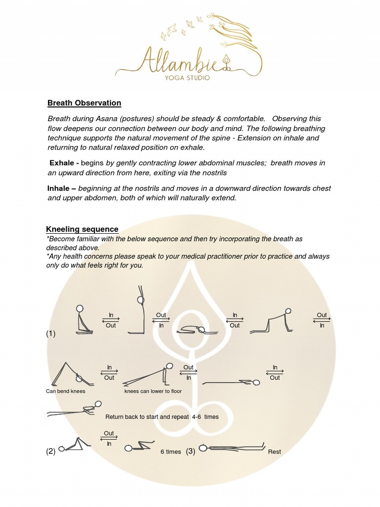 Breath Observation: in Out Out in in Out Out in | PDF | Self ...