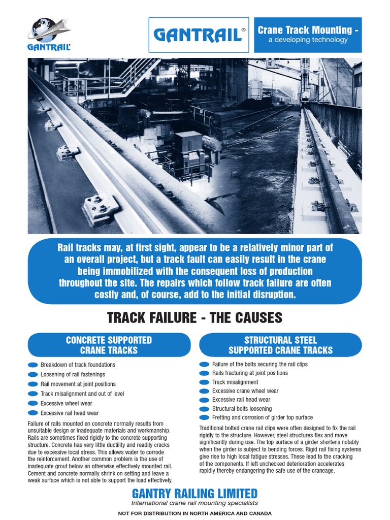 Crane Track Mounting Introduction | PDF | Track (Rail Transport) | Wear