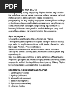 Mga Halimbawa NG Salitang Lalawiganin Delete | PDF