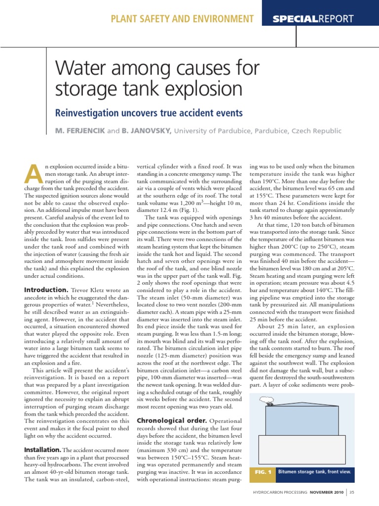 Tank Explosion For Water | PDF | Evaporation | Steam