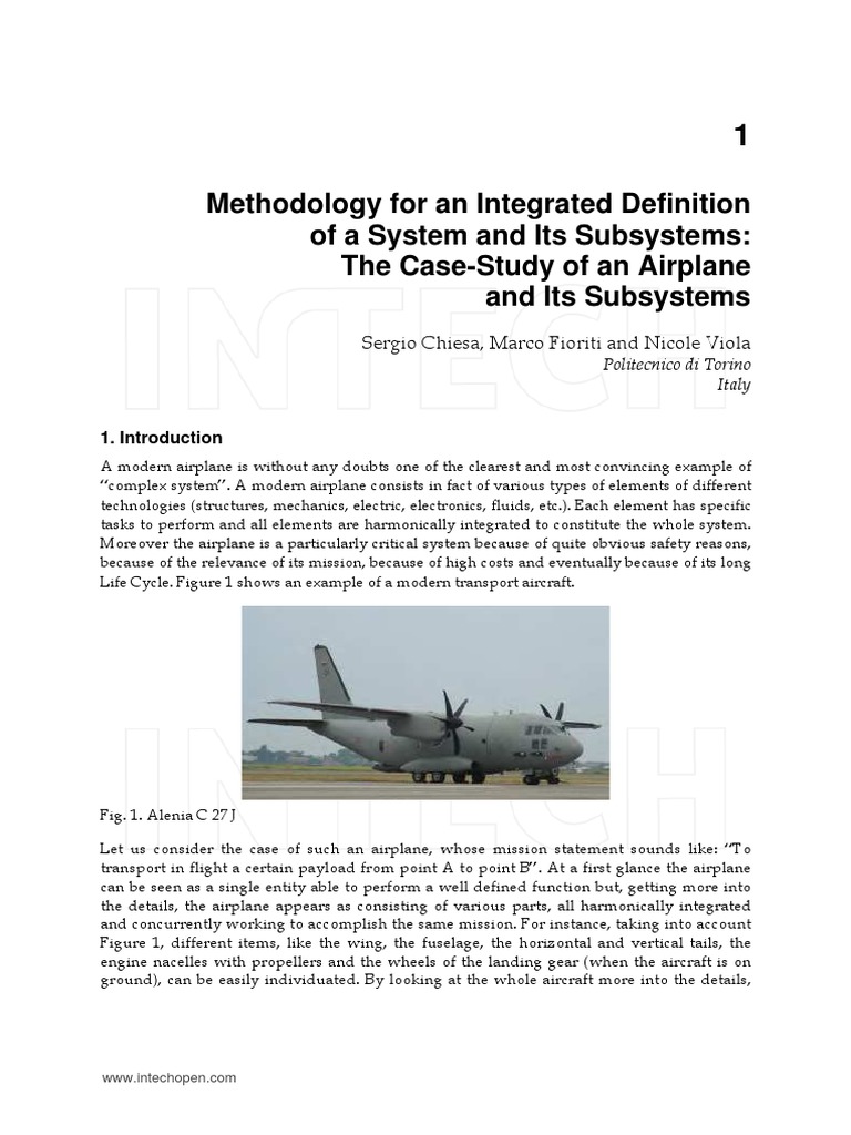 Methodology For An Integrated Definition of A System and Its Subsystems: The Case-Study of An ...