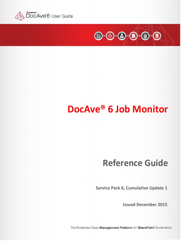 Job Monitor Reference Guide | PDF | Share Point | Backup