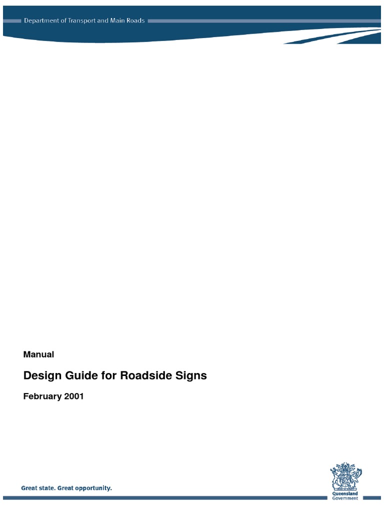 Des Guide 1 Roadside Signs | PDF | Interchange (Road) | Lane