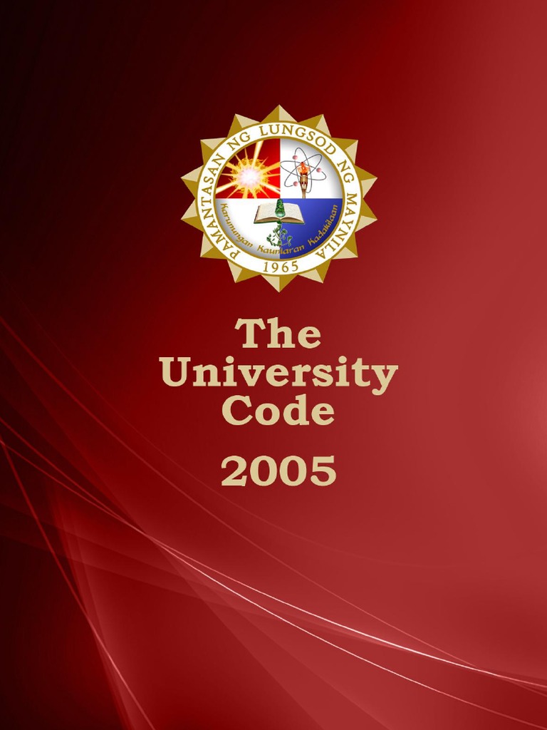 PLM University Code of 2005 | PDF | Board Of Directors | Dean (Education)