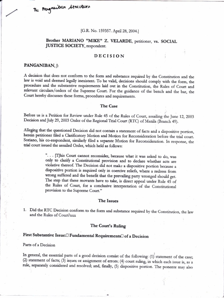 Essential Parts of a Case Digest | PDF | Question Of Law | Appeal