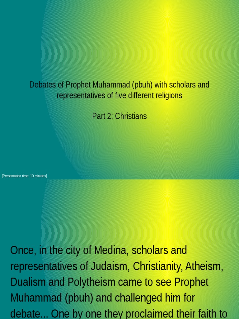 Debate of Prophet Muhammad With Christians | PDF | Muhammad | Jesus