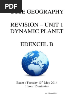 A Level Geography for Edexcel Exam | PDF | Plate Tectonics | Glacier