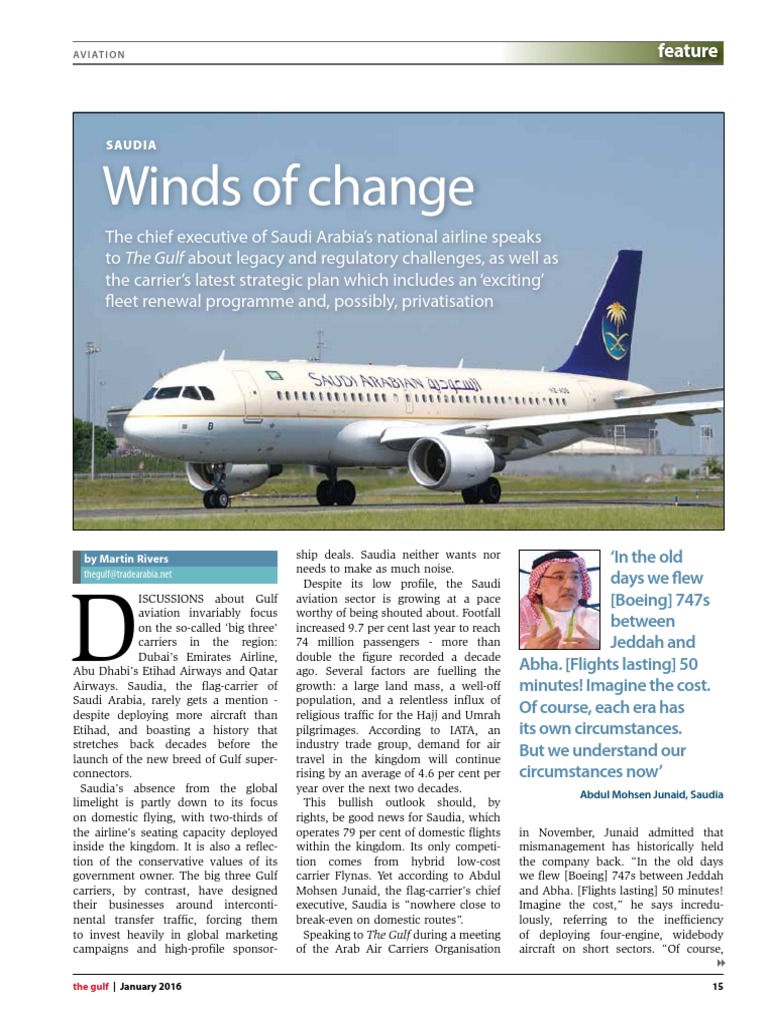 Saudi Aviation Feature | Download Free PDF | Airlines | Airline Hub