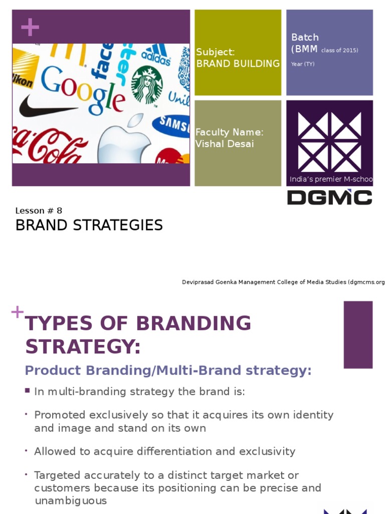 Brand Strategies: Subject: Brand Building Batch (BMM | PDF | Private ...