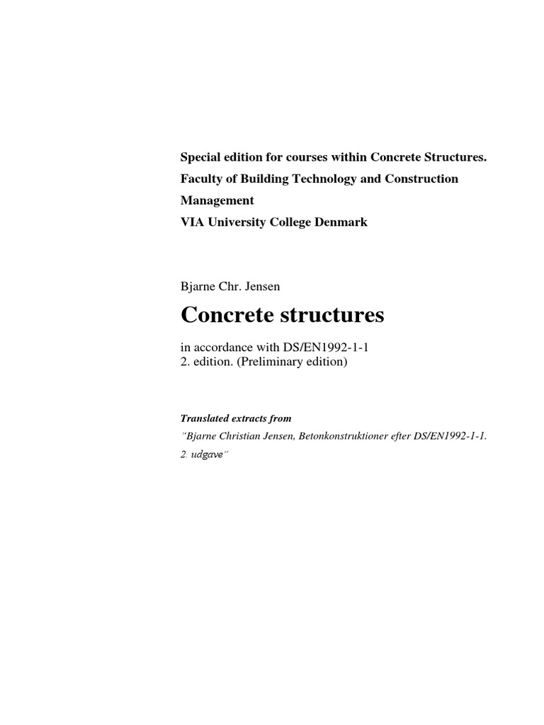 Concrete Structures | PDF | Strength Of Materials | Deformation ...